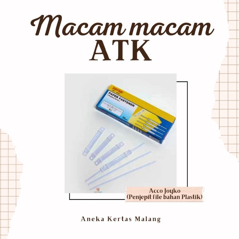 Jual Pengikat Kertas | Acco | Paper Fasteners Joyko PF-50W | ATK ...