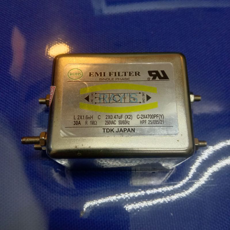 Jual EMI FILTER/NOISE FILTER 30A SINGLE PHASE RAYS ORIGINAL EMI FILTER ...