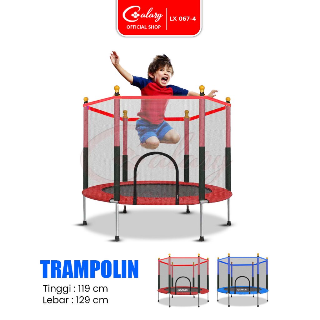 Jual 𝐂𝐀𝐋𝐀𝐑𝐘 Trampoline Jump 55" 140cm Fitness / Lompat Trampolin LX 067-4 | Shopee Indonesia