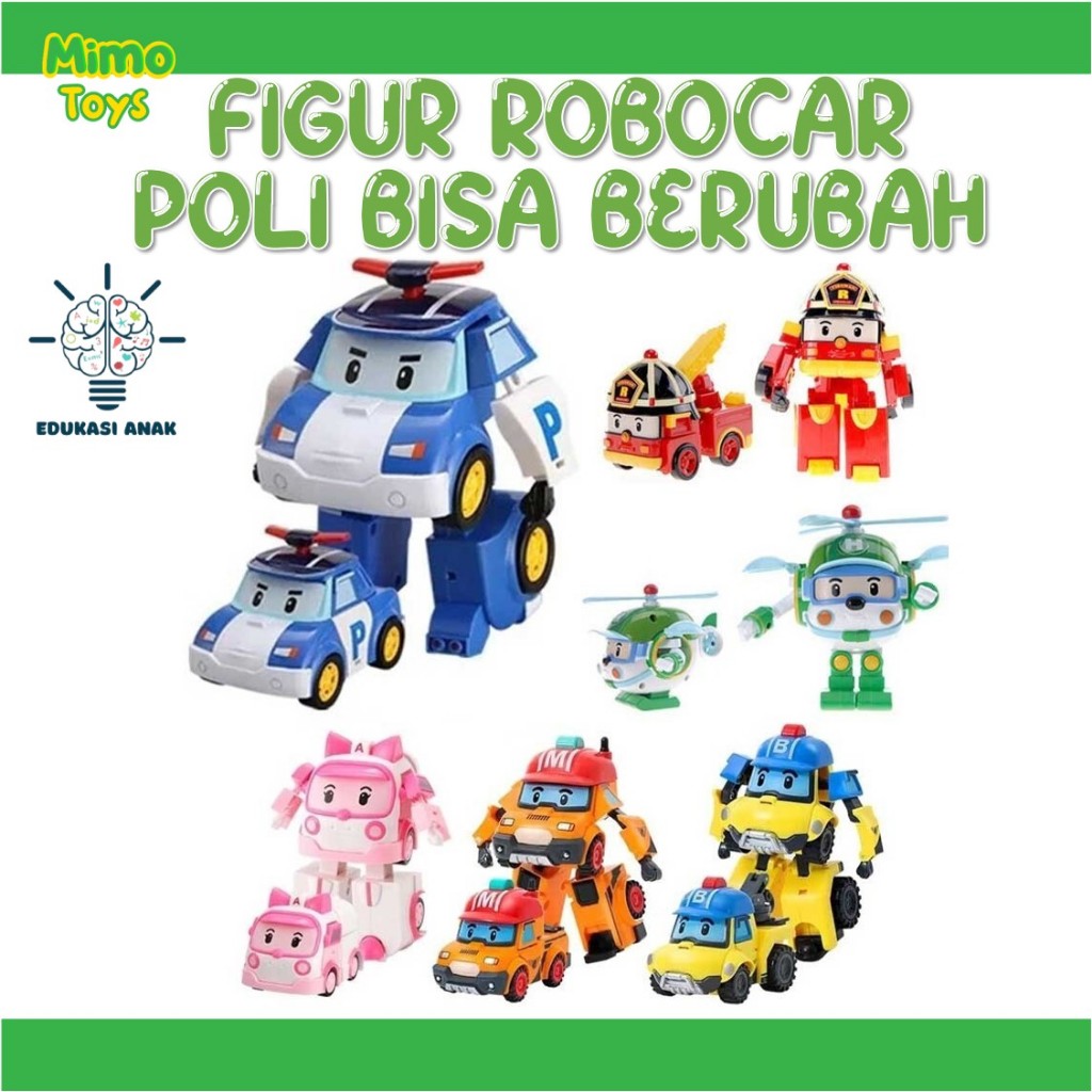 Jual MAINAN ANAK EDUKASI MOBIL DAPAT BERUBAH JADI ROBOT SERIES CARTOON ...