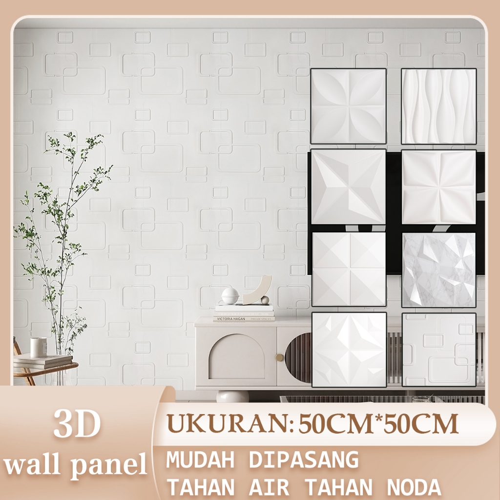 Jual 50x50cm 3d Pvc Wall Panel Dinding / Wall Panel Pvc / Wall Panel ...