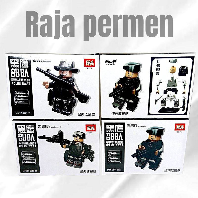 Jual Brick Lego Police Swat BBA / Brick Lego Mainan Lego Police HA ...