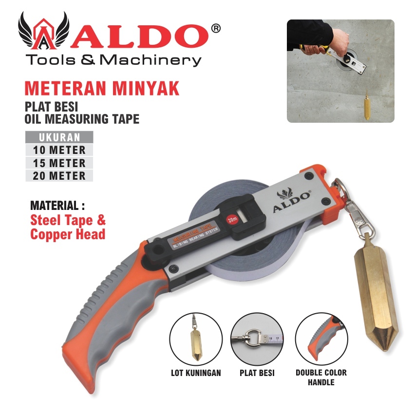 Jual METERAN MINYAK PLAT BESI / OIL DEPTH METER / OIL MEASURING TAPE ...