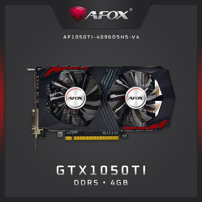Jual VGA Card Afox Geforce GTX 1050 Ti / GTX1050Ti 4GB GDDR5 128-Bit ...