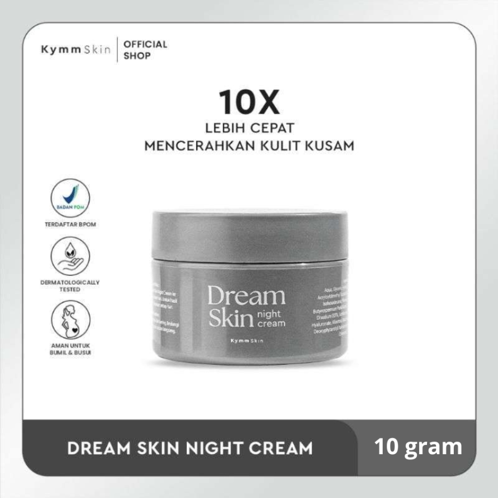 Jual KYMM SKIN Dream Skin Night Cream Brightening and Glowing 10GR ...