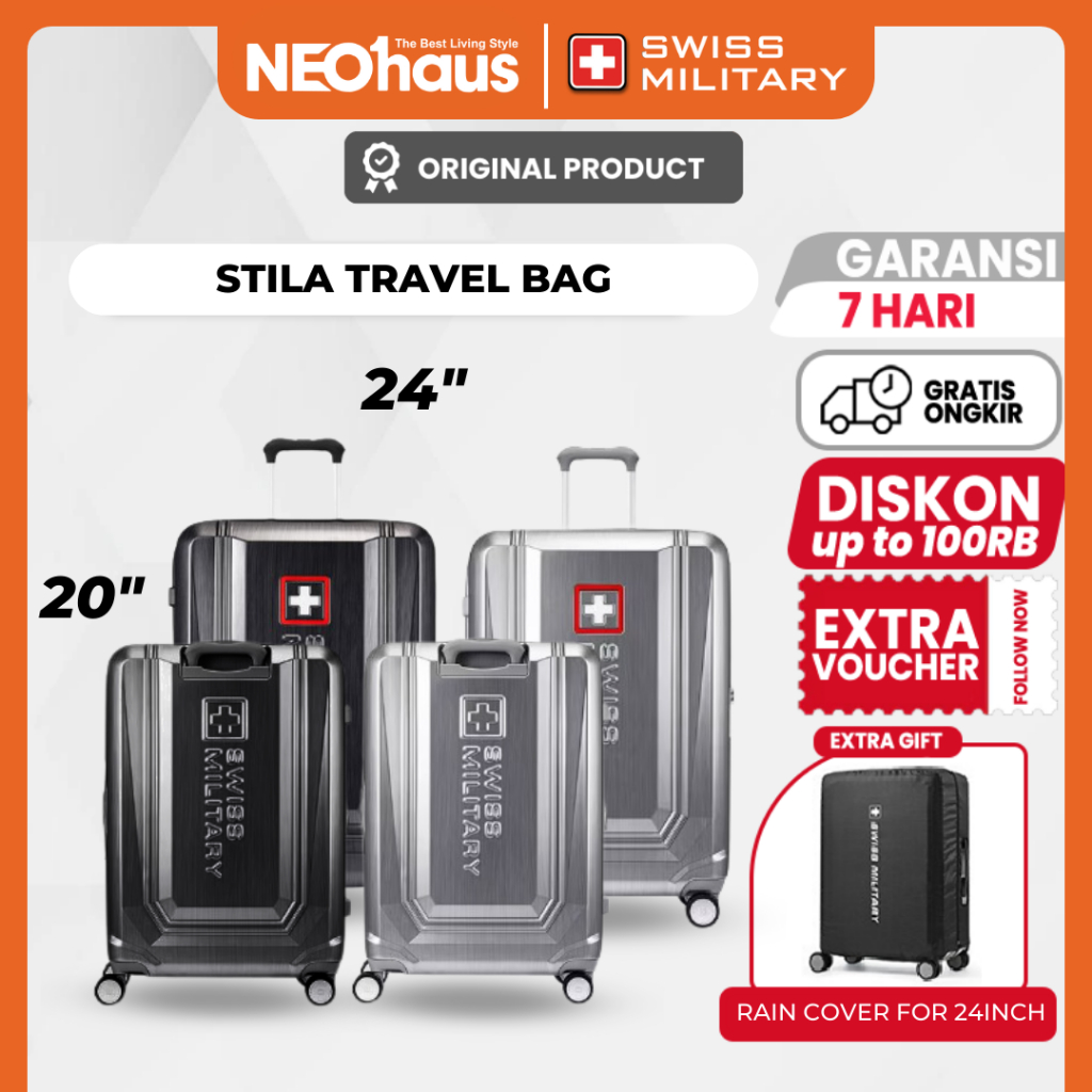 Jual Swiss Military Stila Koper set Bundling / Satuan - Kabin 20Inch ...