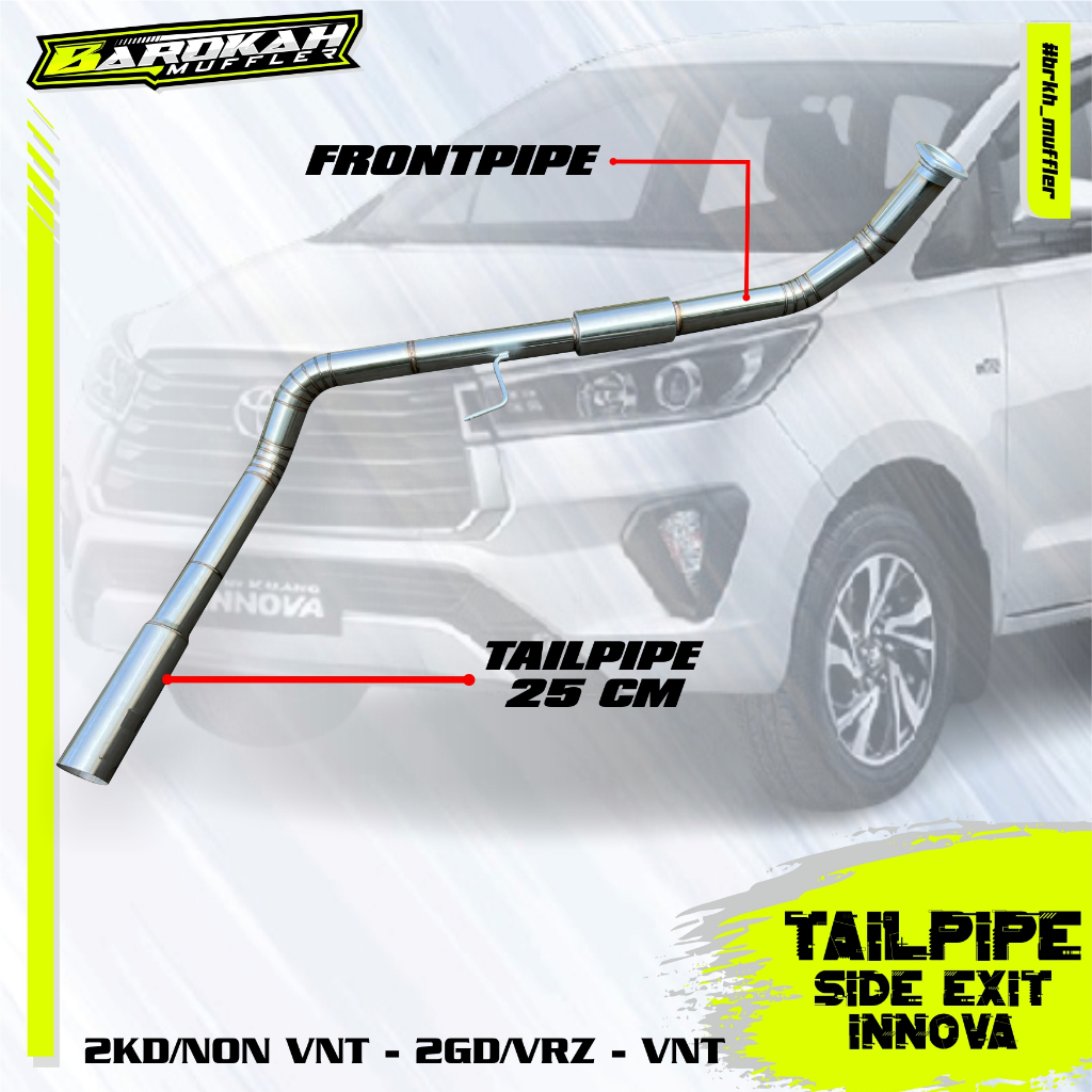 Jual KNALPOT BOLTON SIDE EXIT INNOVA FORTUNER 2KD/NON VNT/2GD/VRZ/VNT ...