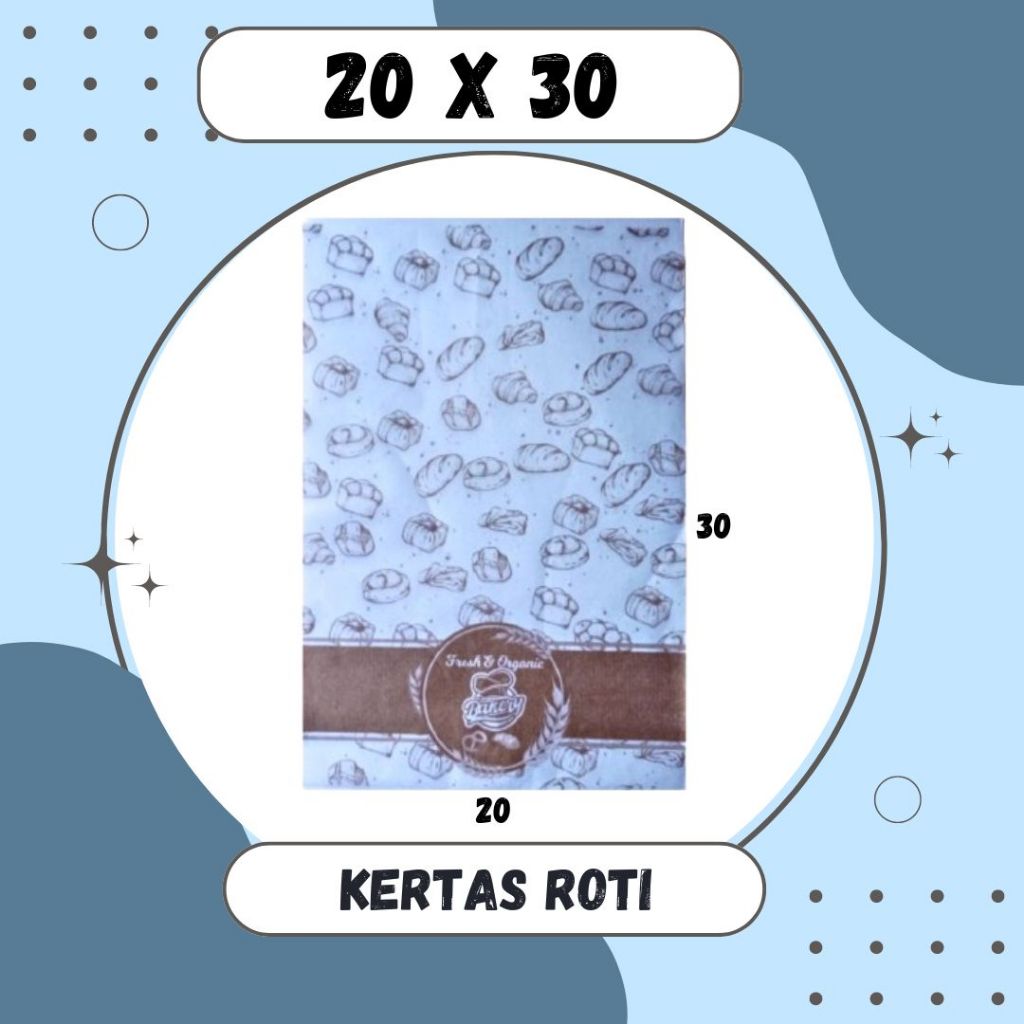 Jual Kertas Roti 20x30 Cake Motif Foodgrade - Wrappaper/Kertas Bungkus ...