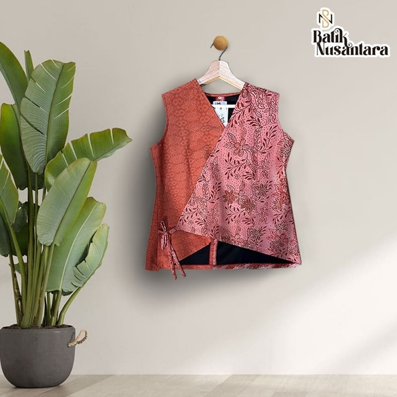 Jual Vest Batik || Outer Batik || Rompi Batik | Shopee Indonesia
