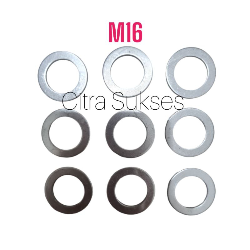 Jual PAKET 20PCS Ring Aluminium M16 / RING PLAT PUTIH M16 | Shopee ...