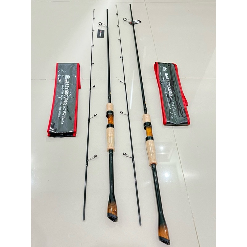 Jual Joran Ultra Light swan Baby Grouper solid carbon 2-8lbs SPINNING ...
