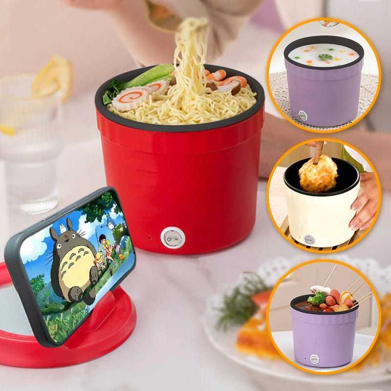 Jual Panci Elektrik Portable Mini 1.2L Stainless Steel Multifungsi ...