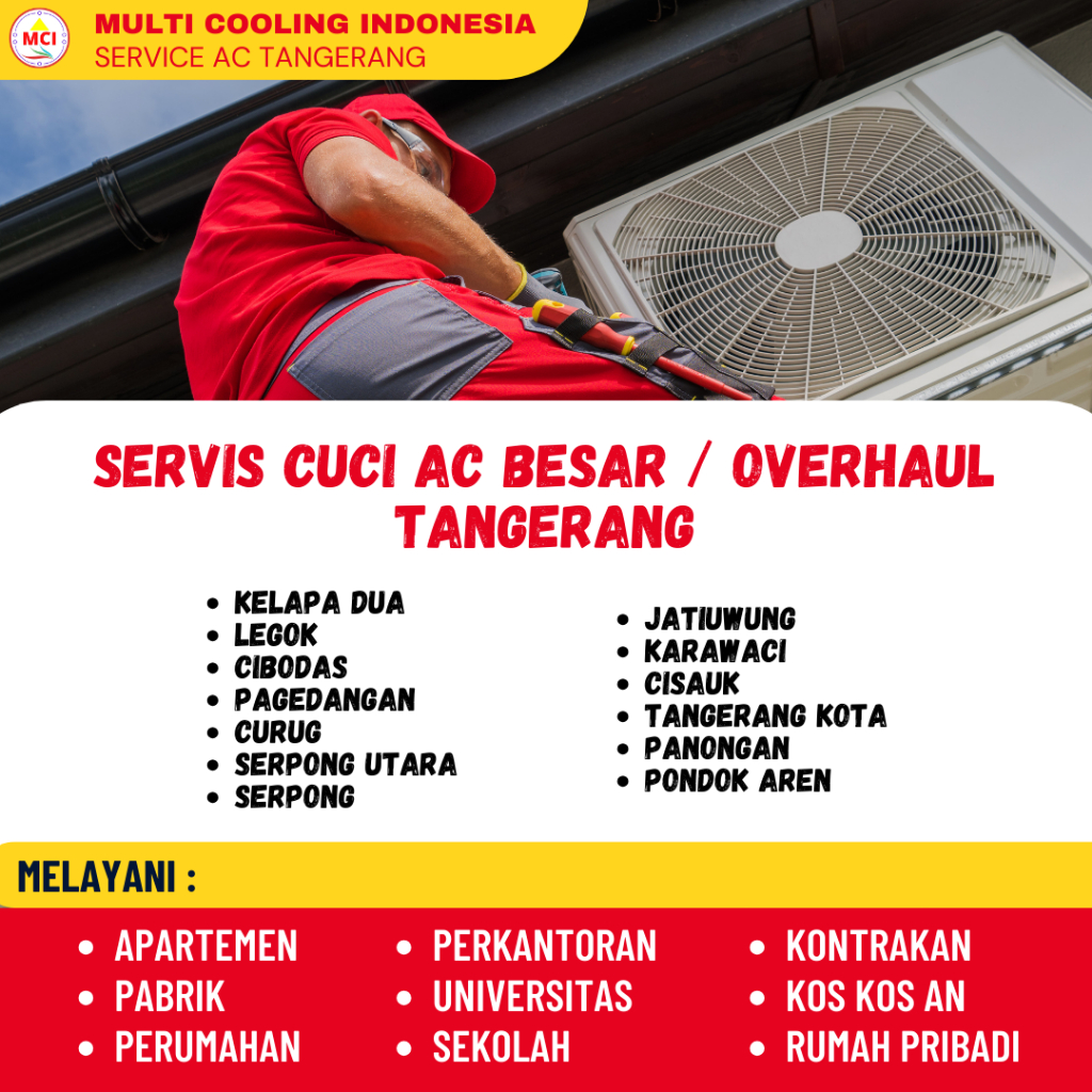 Jual JASA SERVICE CUCI AC BESAR / OVERHAUL / INDOOR DITURUNKAN AC SPLIT ...