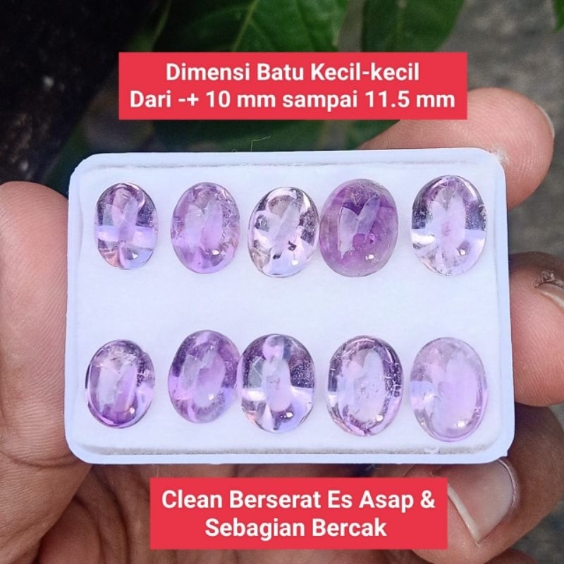 Jual batu kecubung ungu muda Kalimantan 10 biji cuma 150 ribu | Shopee ...