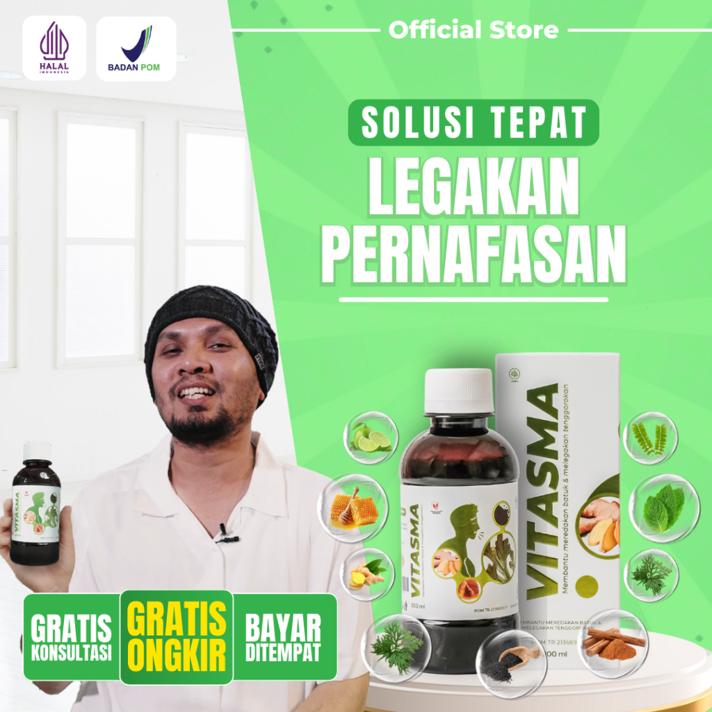 Jual VITASMA - Madu Asma Herbal Atasi Masalah Asma TBC Paru Paru Sesak Nafas Sesak Napas Batuk ...