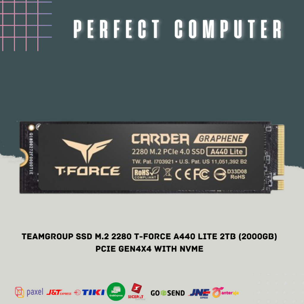 Jual SSD Teamgroup M.2 2280 T-FORCE A440 Lite 2TB (2000GB) PCIe Gen4x4 ...