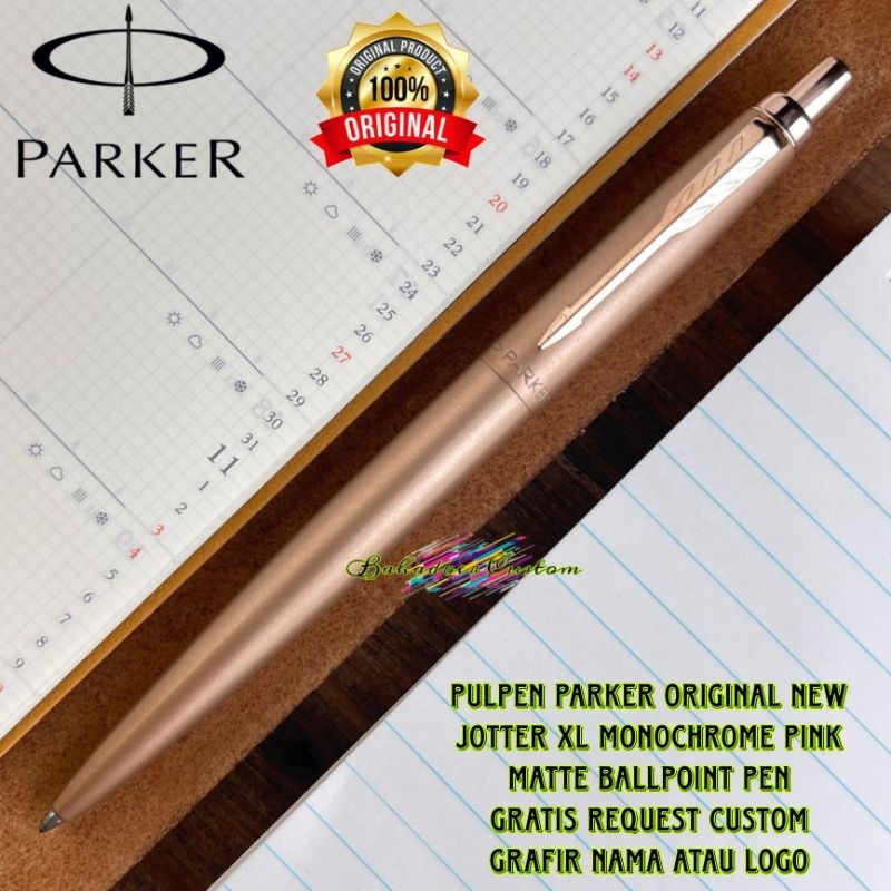 Jual PULPEN PARKER ORIGINAL NEW JOTTER XL MONOCHROME PINK MATTE ...