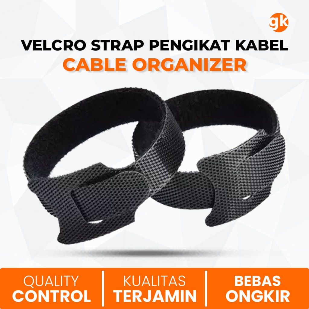 Jual Tali Pengikat Kabel Strap 10cm Cable Organizer Charger Headset ...