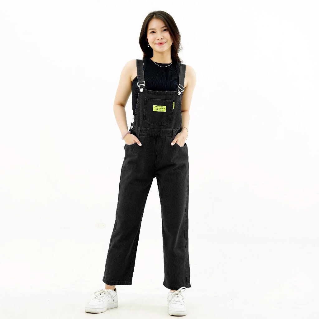 Jual AMR Original - Jumpsuit 1063 Hitam - Overall Denim Wanita | Shopee ...