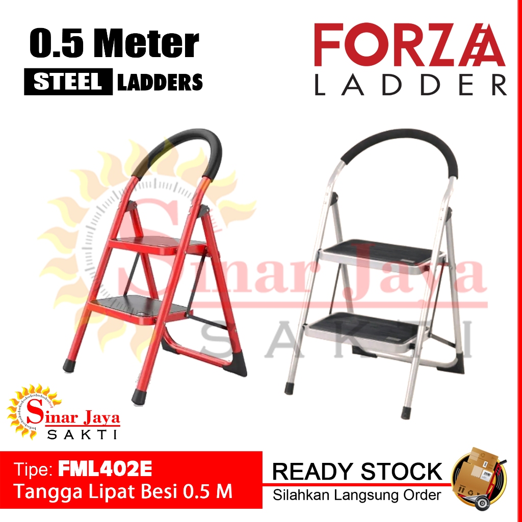 Jual Tangga Lipat Besi 2 Step Tangga Duduk Step Lebar dan Kokoh Tinggi ...