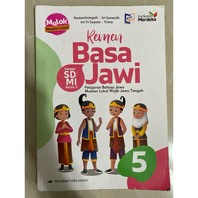 Jual Remen Basa Jawi SD Kelas 5 - Kurikulum Merdeka - Buku Erlangga ...