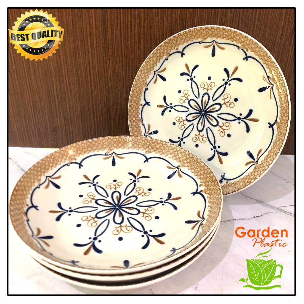 Jual Mangkok/Piring Makan Coup 8 Inch Fruit Shape Motif Whiteline ...