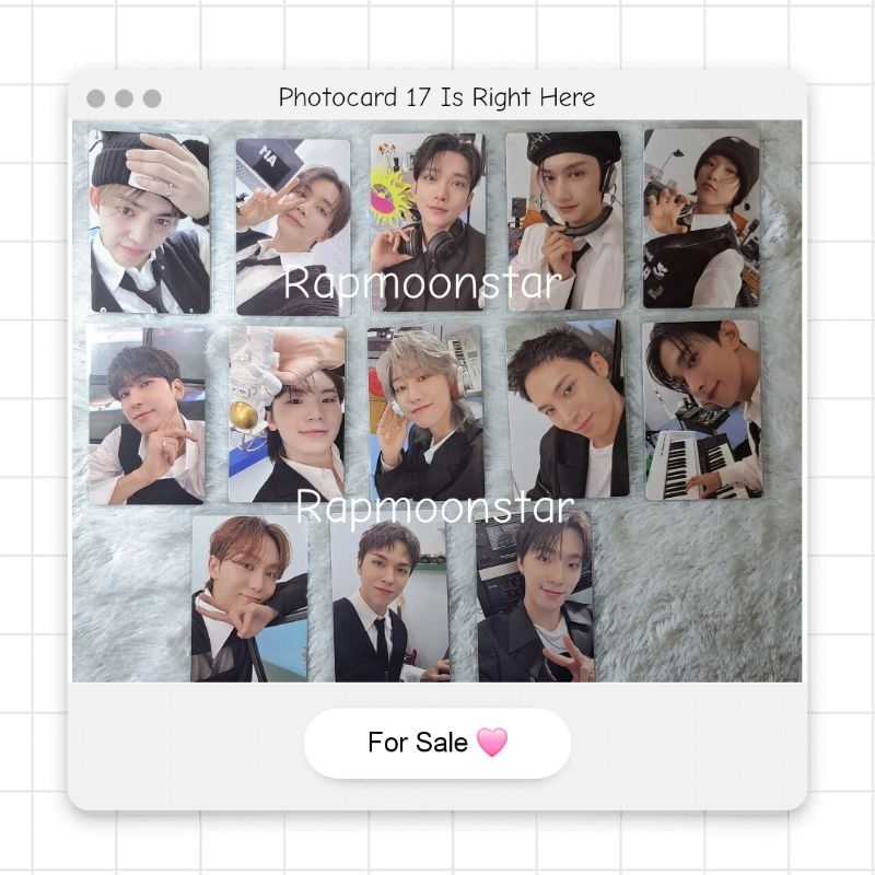 Jual [BACA DESKRIPSI] photocard 17 is right here album seventeen official hear/here version ...
