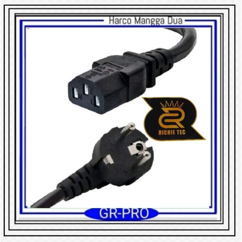 Jual kabel power PC komputer cpu 1,5 meter Richie tech | Shopee Indonesia