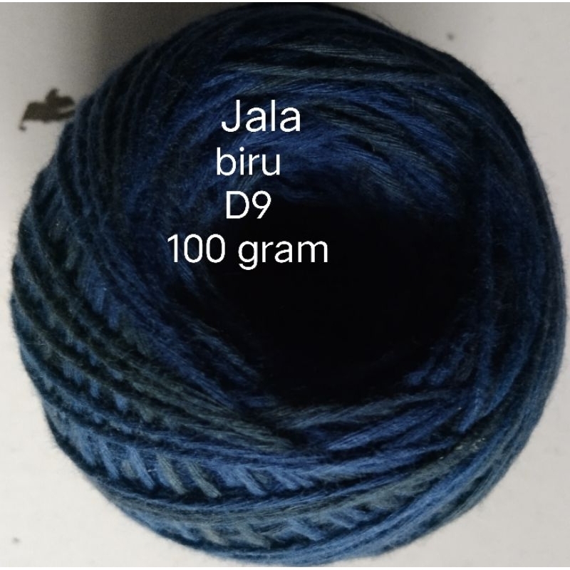 Jual benang jala biru 100 gram. | Shopee Indonesia