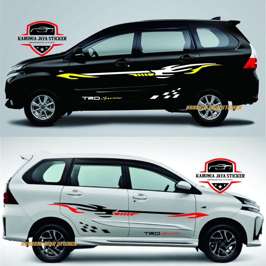 Jual Stiker sticker Mobil TOYOTA Avanza Cutting stiker mobil avanza ...