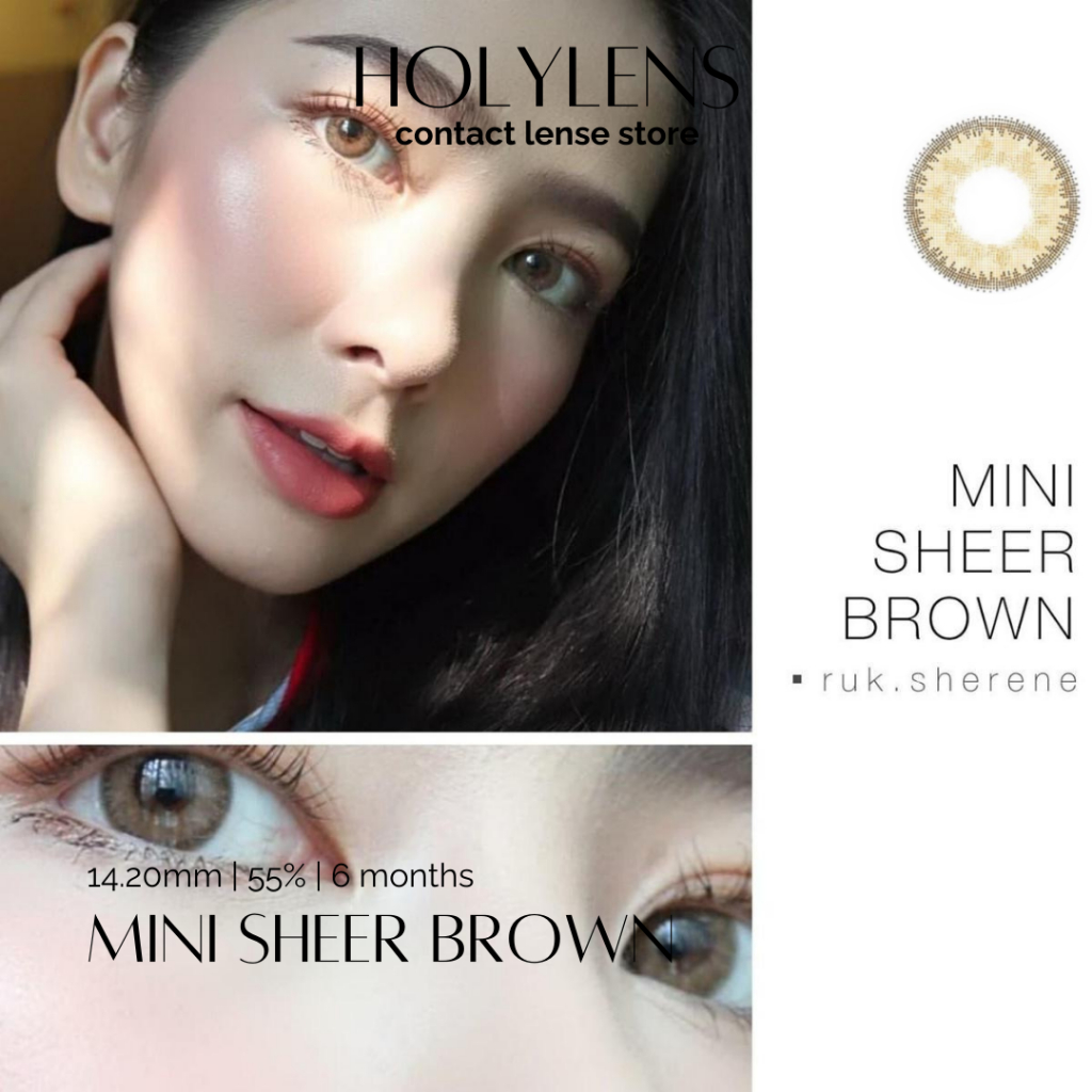 Jual Softlens Mini Sheer Brown / Softlens Kitty Kawaii - Holylens | Shopee Indonesia