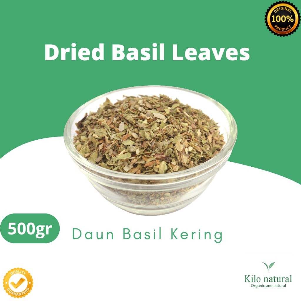 Jual Dried Basil Leaves 500gr / Daun Basil Kering 500gram | Shopee ...