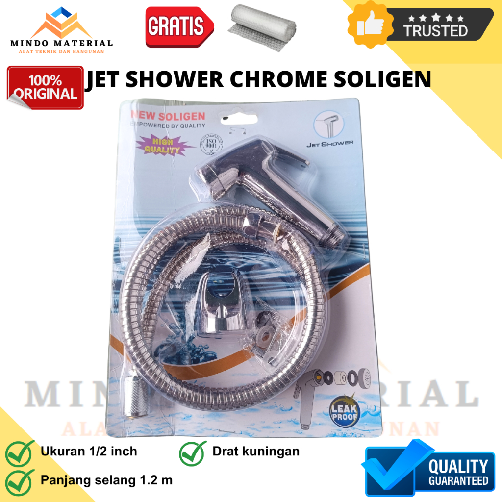 Jual Jet Shower Chrome SOLIGEN - Kran Cebok | Shopee Indonesia