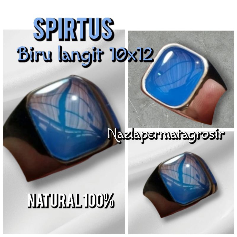 Jual Natural batu raja spirtus biru langit istimewa | Shopee Indonesia