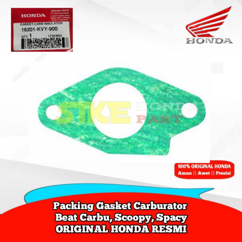 Jual 16201-KVY-900 Packing Gasket Carburator Beat Carbu, Scoopy, Spacy Original Honda Resmi ...