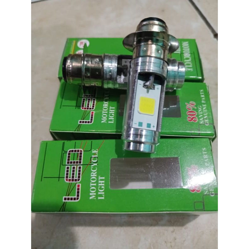 Jual lampu LED 2 mata bebek matic 12 vol AC/DC khusus bebek matic ...