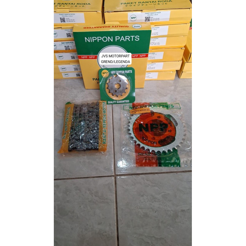 Jual Gear set PRIMA / GN5 / GRAND / LEGENDA Gir set rantai 428 gearset ...