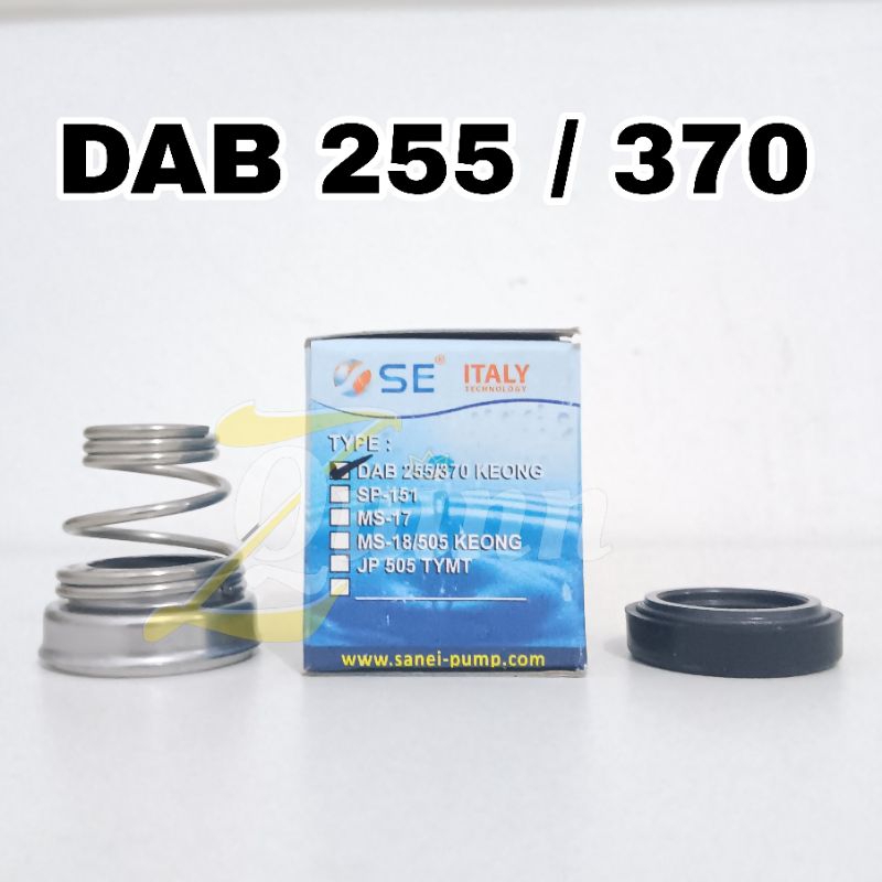 Jual SANEI Mechanical Seal DAB 255 / 370 Keong Untuk Pompa Air | Shopee Indonesia
