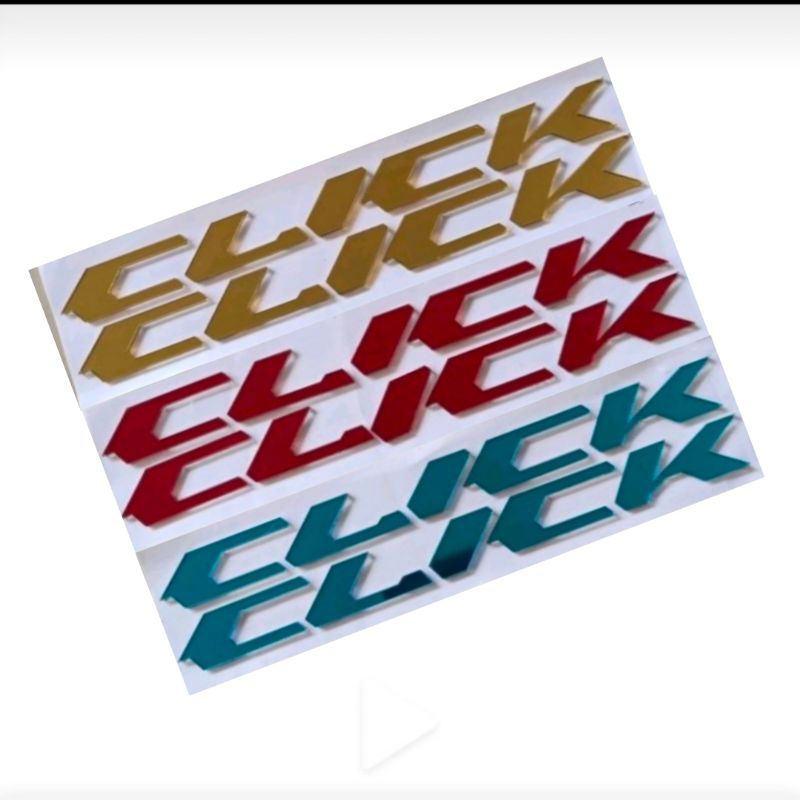 Jual emblem click akrilik emblem logo click | Shopee Indonesia