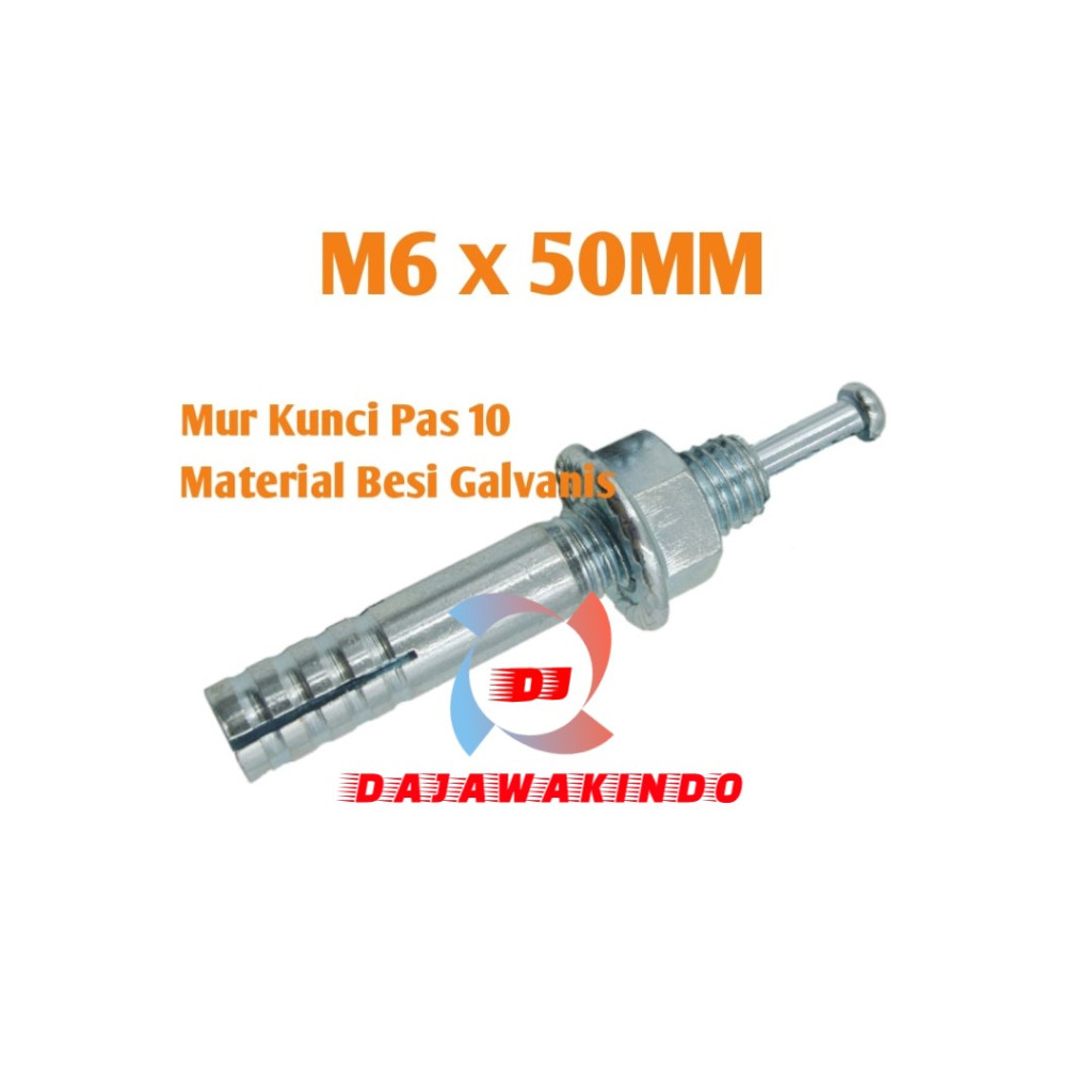 Jual High Angkur M6 x 50 / High Anchor / Dynabolt Ketok / Hit Anchor ...