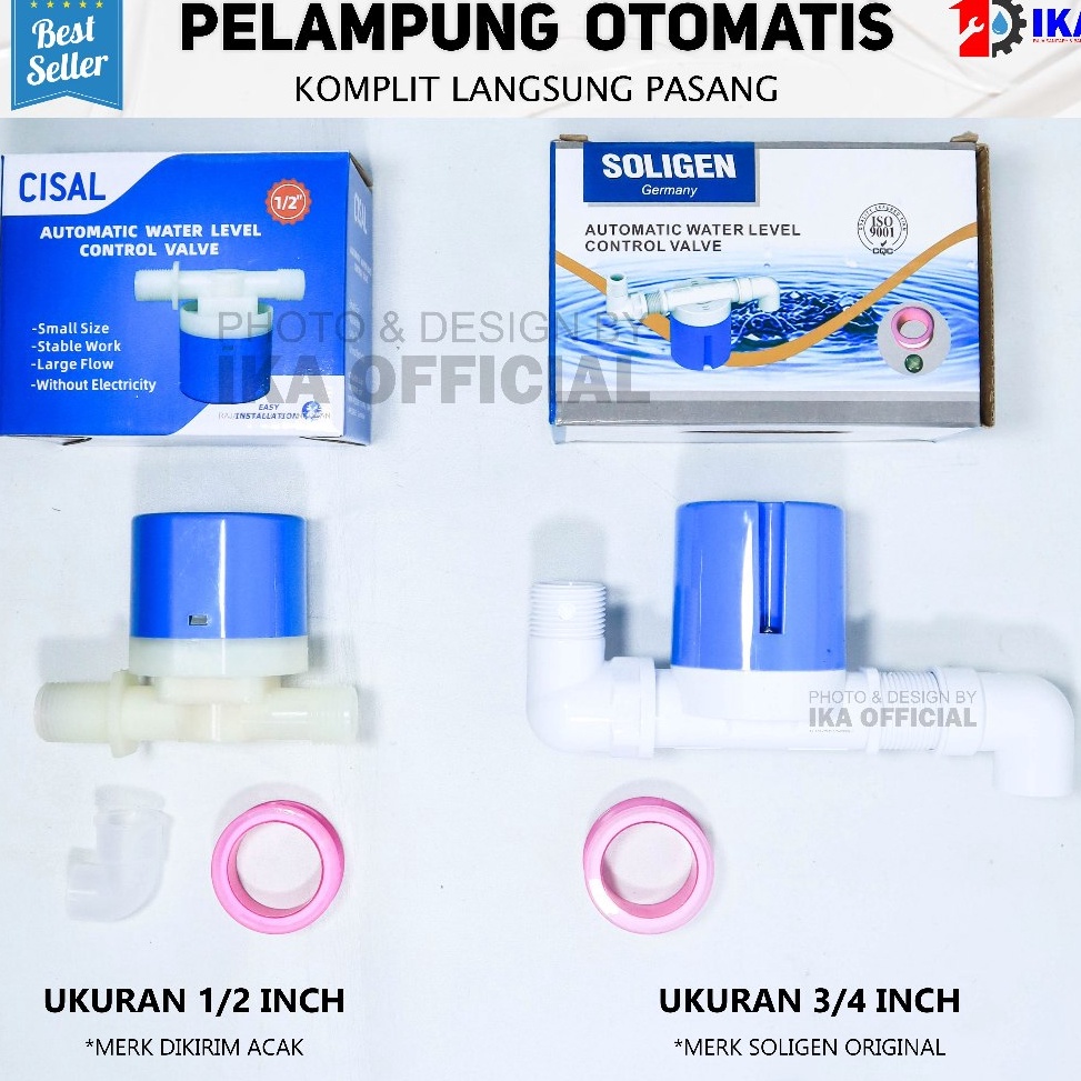 Jual Koleksi Terbaru Pelampung Keran Otomatis SOLIGEN ASLI 12 dan 34 ...