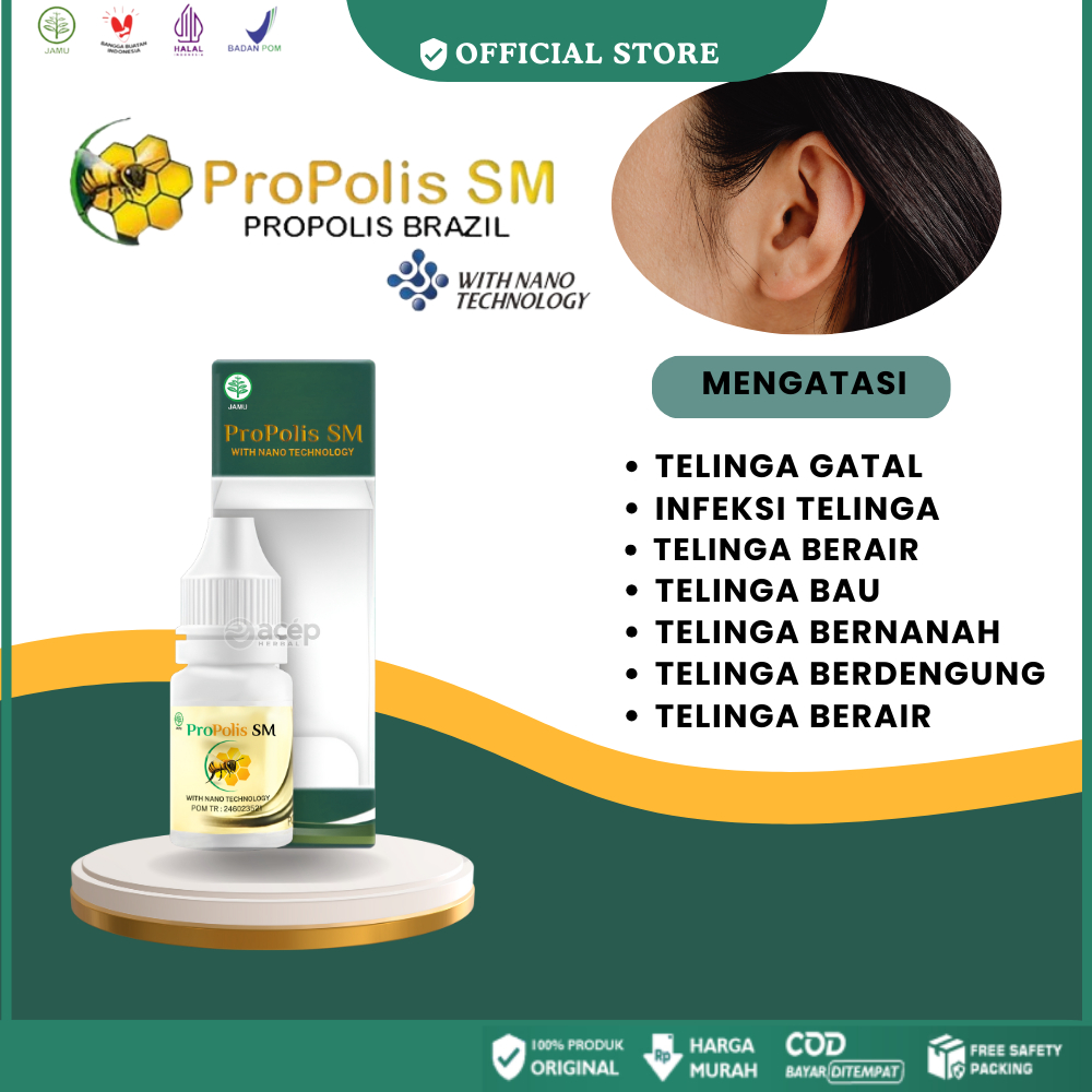 Jual PROPOLIS SM - Obat Tetes Telinga Gatal Berair Budeg Berdengung ...