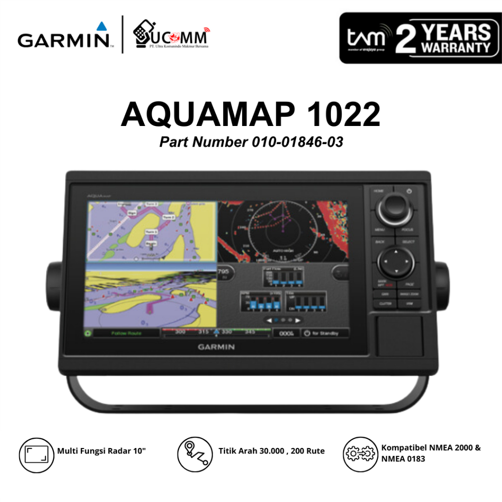 Jual Garmin Aquamap 1022 GPSMAP Navigasi Radar Kapal Multi Fungsi Original | Shopee Indonesia