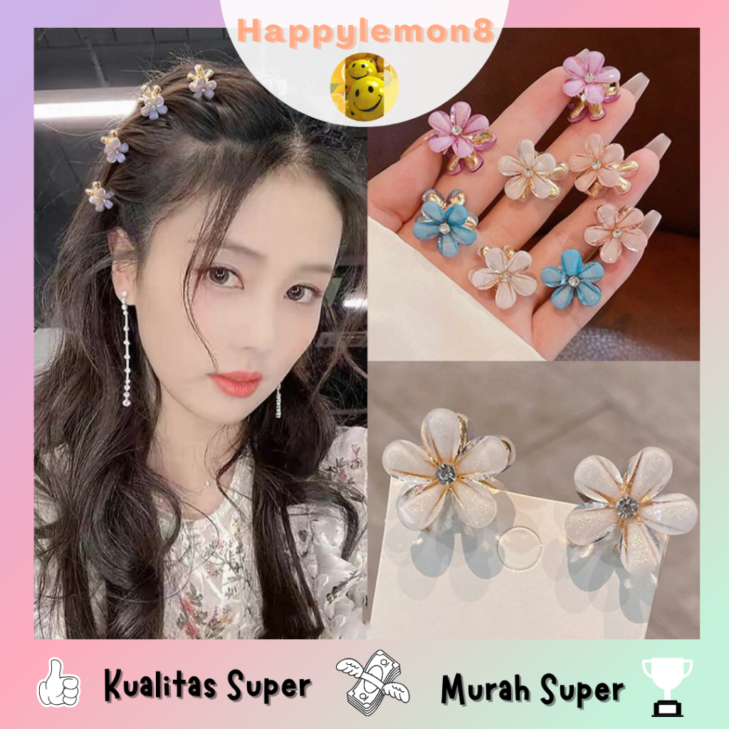 Jual Jepit Rambur Poni Mini Bunga Elegan Hair Claw Clip / Jepit Kora ...