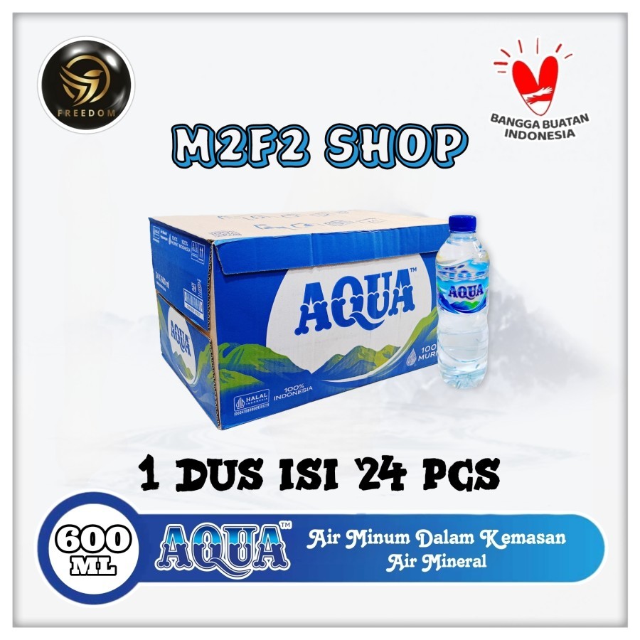 Jual Air Mineral Aqua Botol Tanggung Pet - 600 ml (Kemasan Karton ...