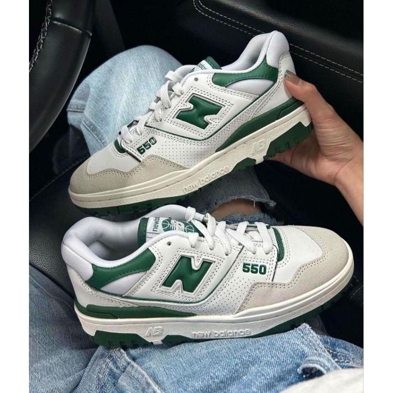 Jual New Balance 550 White Green | Shopee Indonesia