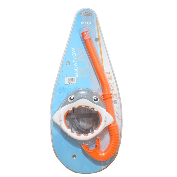 Jual Intex Kacamata Snorkeling Shark Fun Set Snorkling Anak Full Face ...