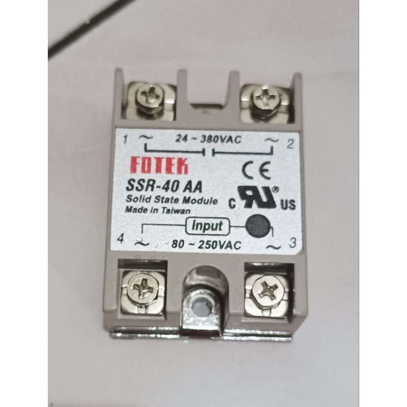 Jual FOTEK SSR 40AA SOLID STATE RELAY INPUT AC OUTPUT AC 40 AMPERE | Shopee Indonesia