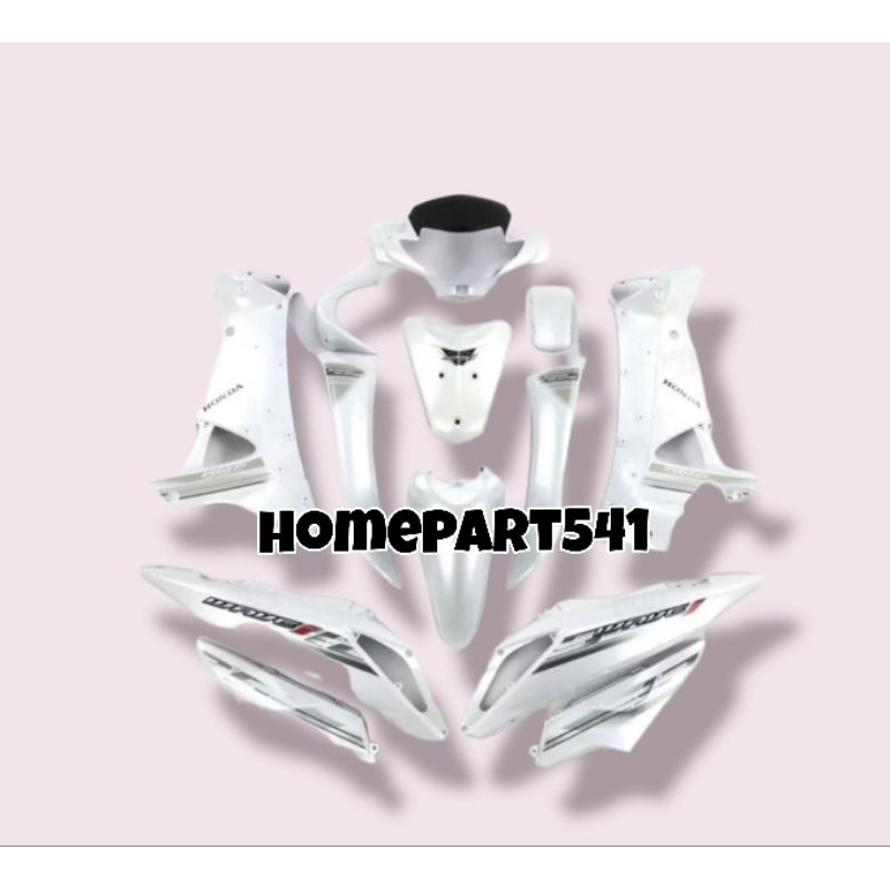 Jual FULL BODY HALUS HONDA SUPRA X 125 OLD 125 LAMA FULL PUTIH STRIPING ...