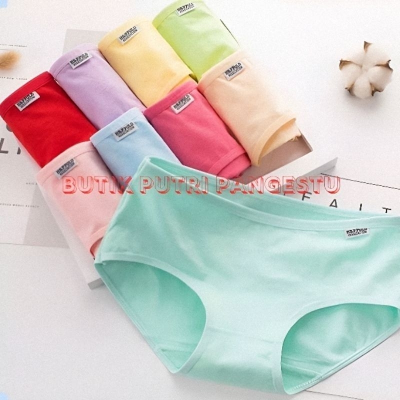Jual CELANA DALAM WANITA 12PCS DEWASA // celana dalam Size M L XL 3L // Paket hemat celana dalam ...